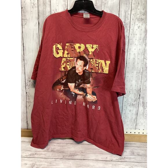 Garry Allen | Shirts | Garry Allen Mens Short Sleeve Tshirt Living Hard ...